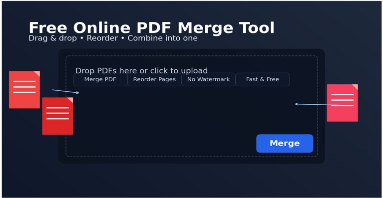 Free Online PDF Merge Tool